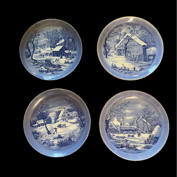 The Old Homestead | Other | Antique The Old Homestead In Winter ...